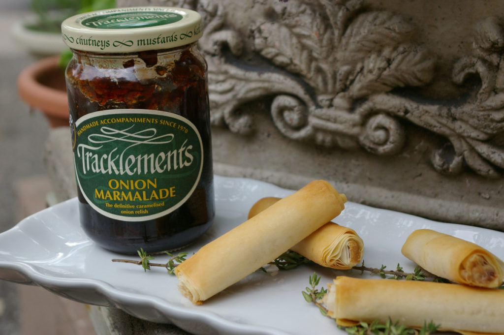 Phyllo with Goat Cheese and Tracklement's Fig Relish