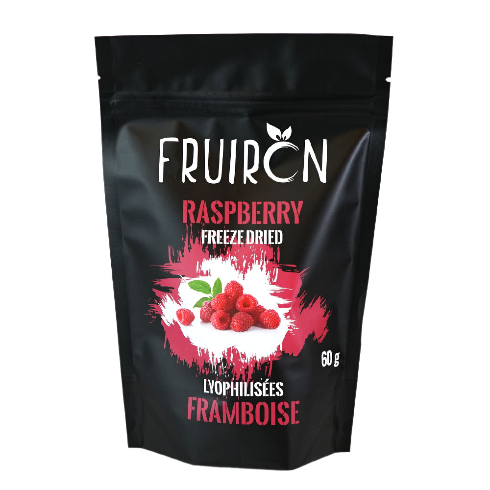 Fruiron Freeze Dried Whole Raspberries - 60 g (2.12 oz) | Pure Freeze ...