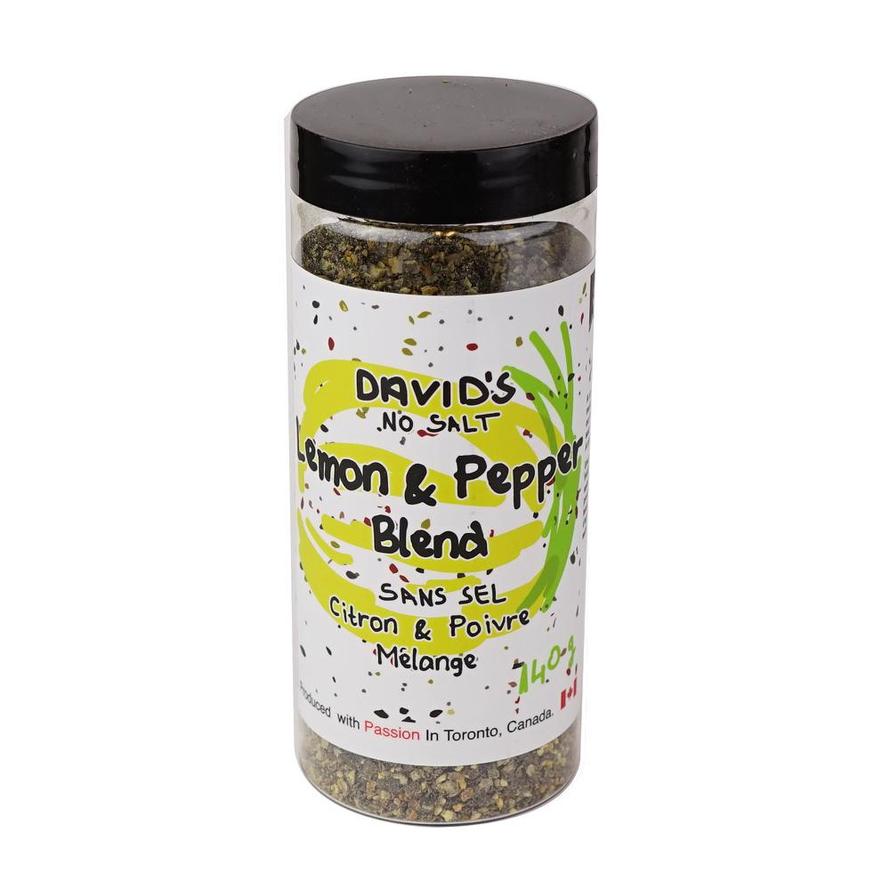 David’s Condiments Lemon & Pepper Seasoning - 140g (5oz) | Salt Free ...