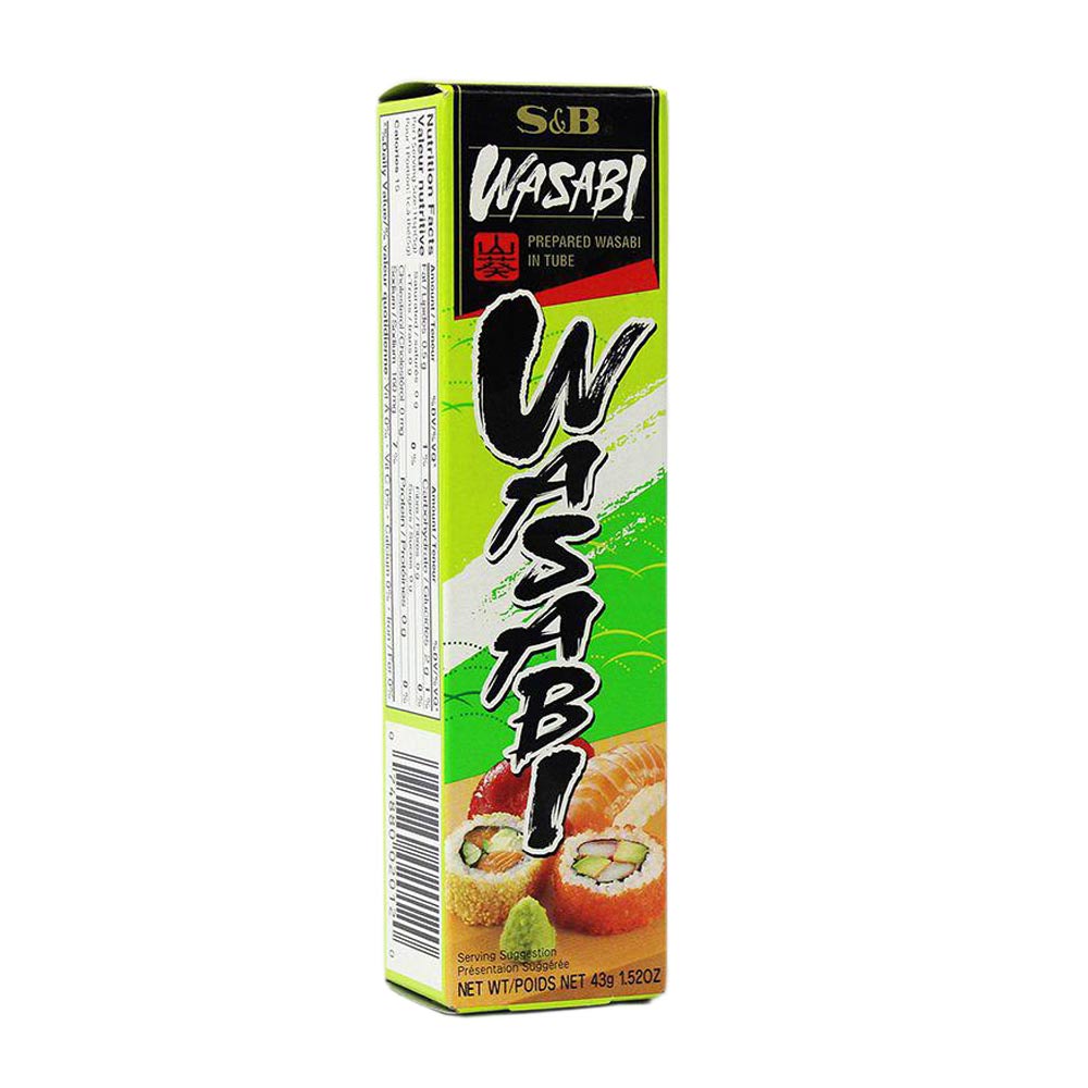 S&B Wasabi Ko Tube (Horseradish) 43 g | Perfect for sushi, sashimi, and ...