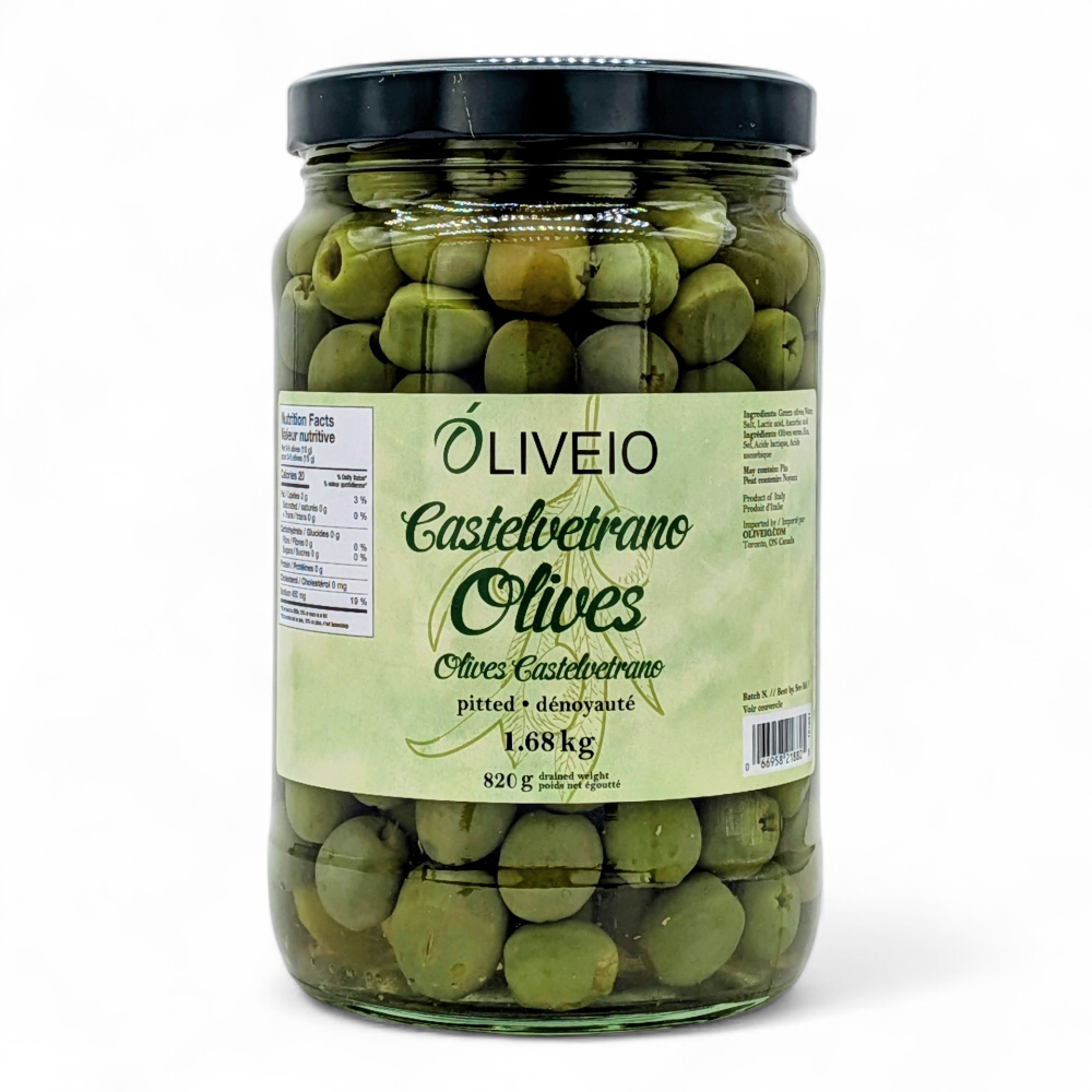 Oliveio Castelvetrano Green Pitted Olives 68 kg Delicious Italian olives