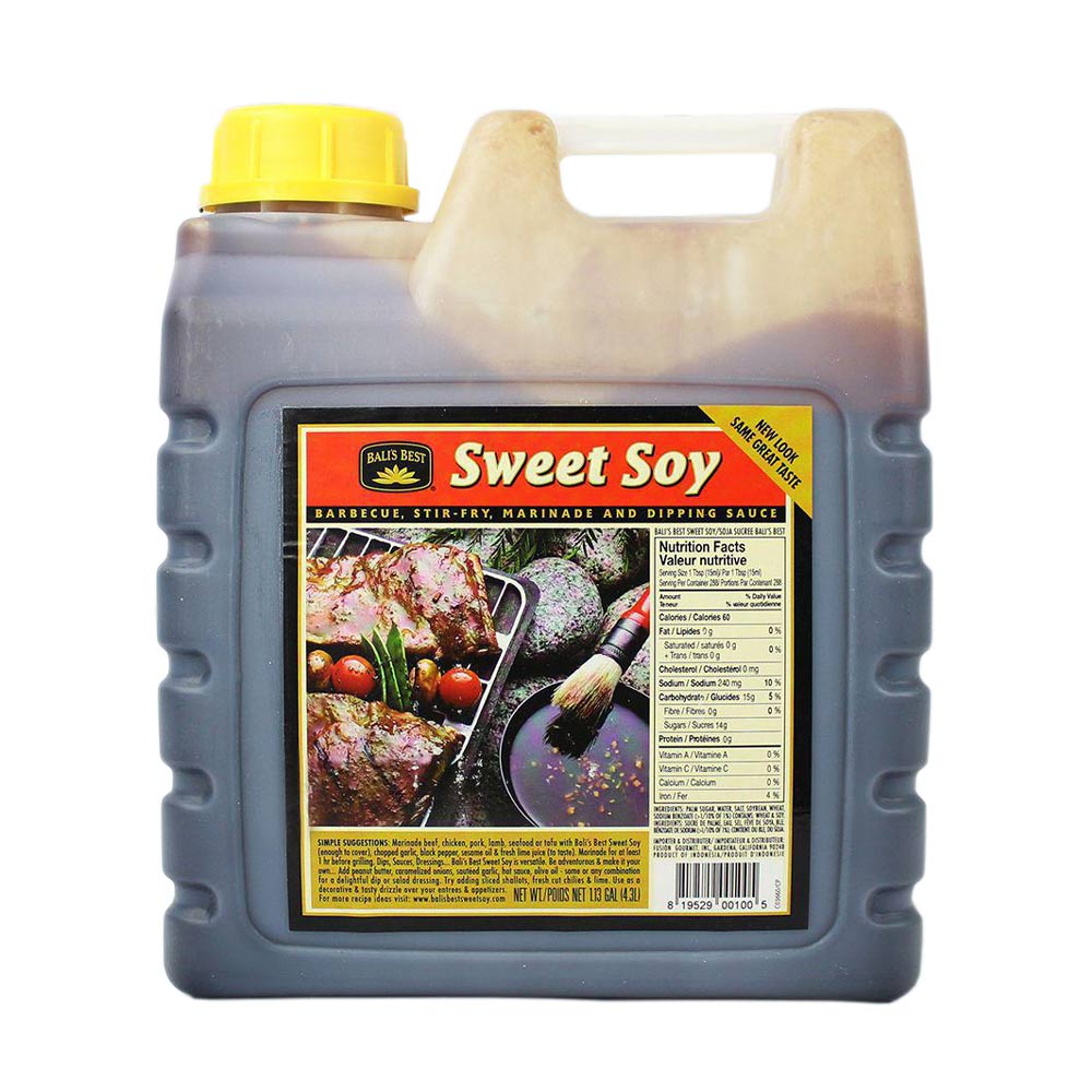 Bali's Best Kecap Manis (Sweet Soy Sauce) 4.3 L | Sweet and savory soy ...