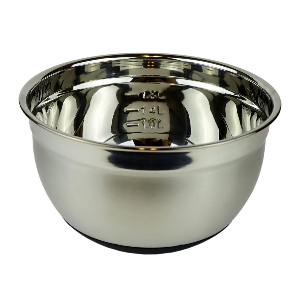 Mixing Bowl with Silicone Base Stainless Steel 20cm 1 pc Artigee ...