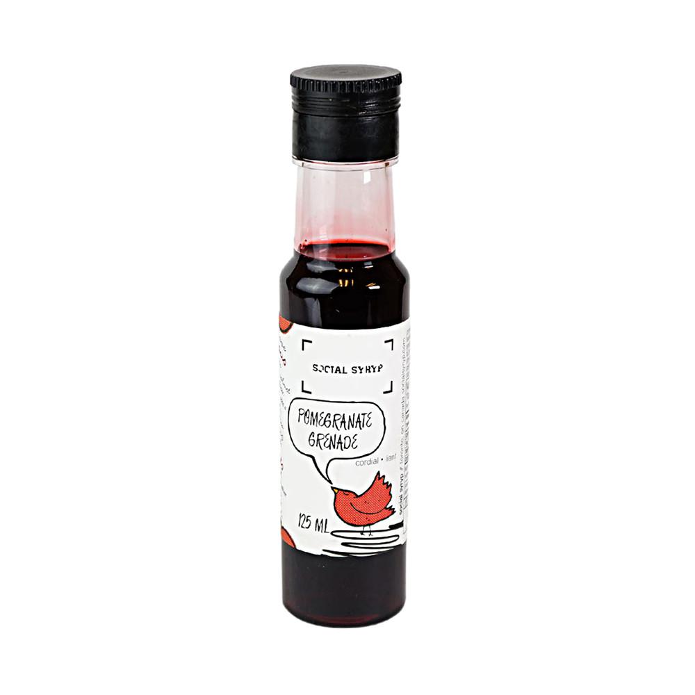 Social Syryp Pomegranate Cordial Mixer 125 ml | Bar Syrup for The ...