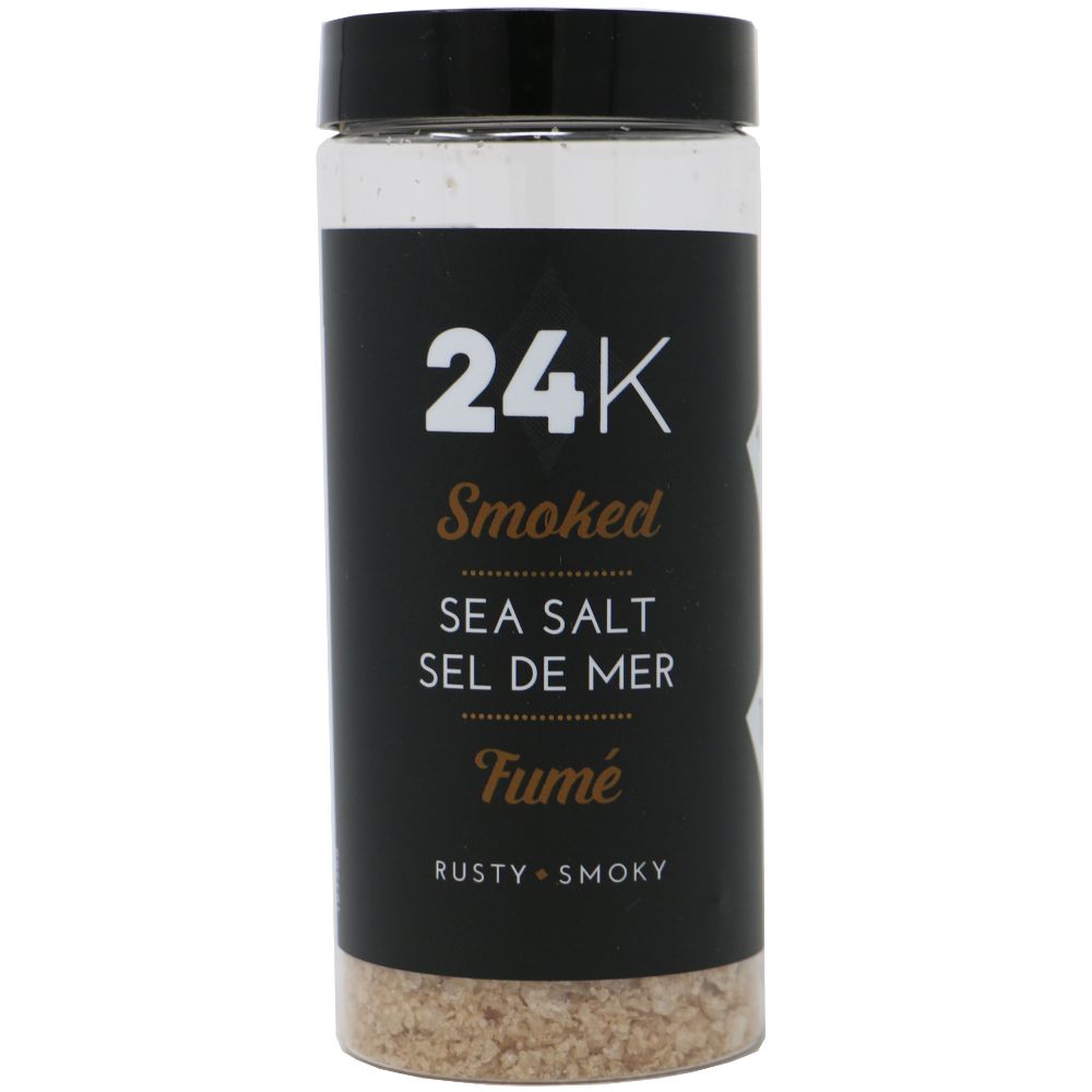 24K Smoked Sea Salt Flakes - 180g | Premium Gourmet Finishing Smoked ...